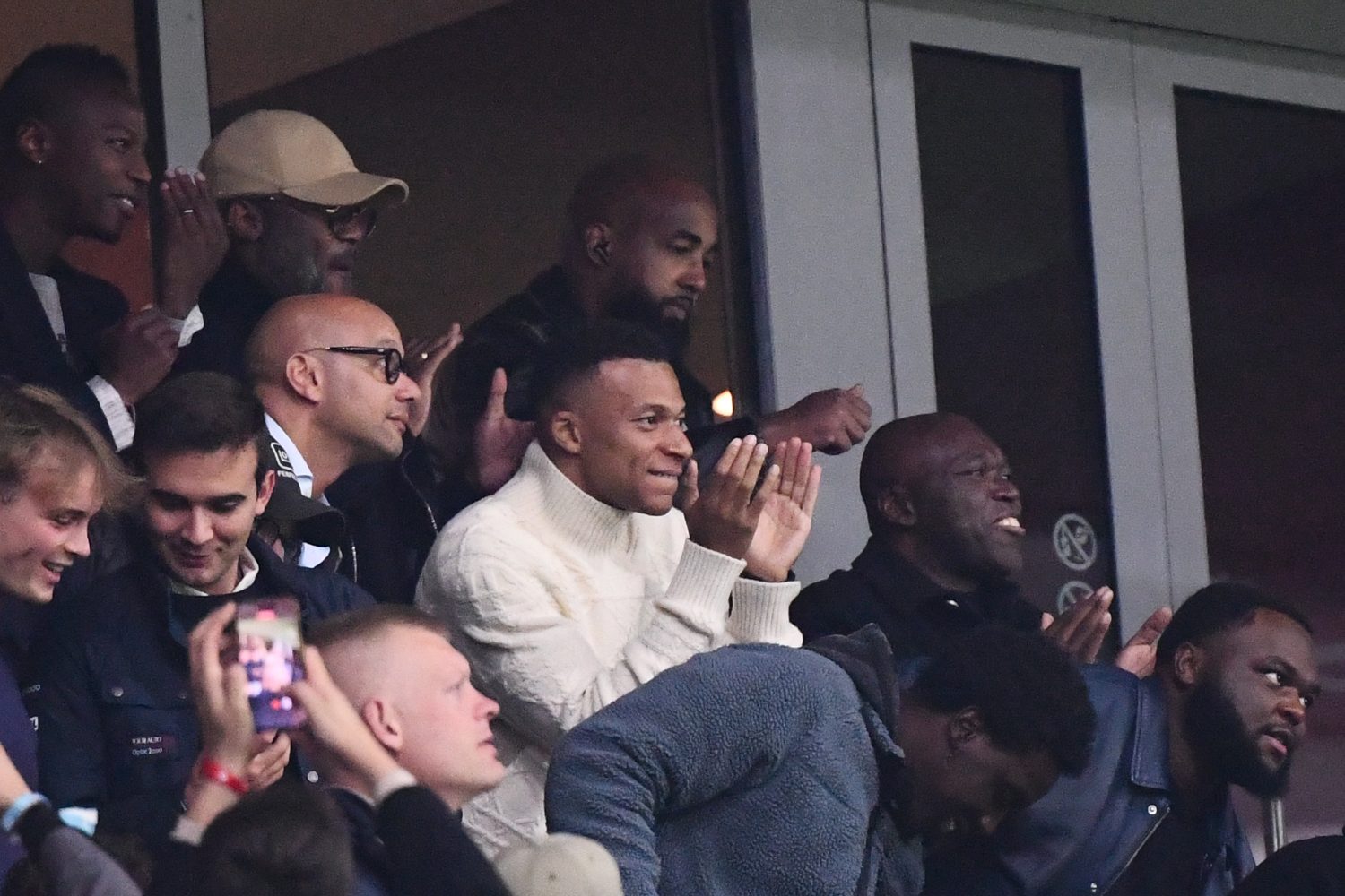 Kylian Mbappé looks back on his celebration during Lille vs PSG